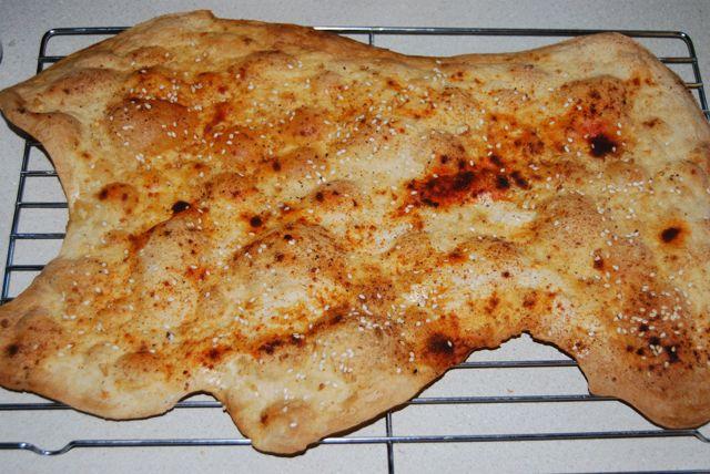 Homemade Spicy Garlic Flatbread Crackers Recipe