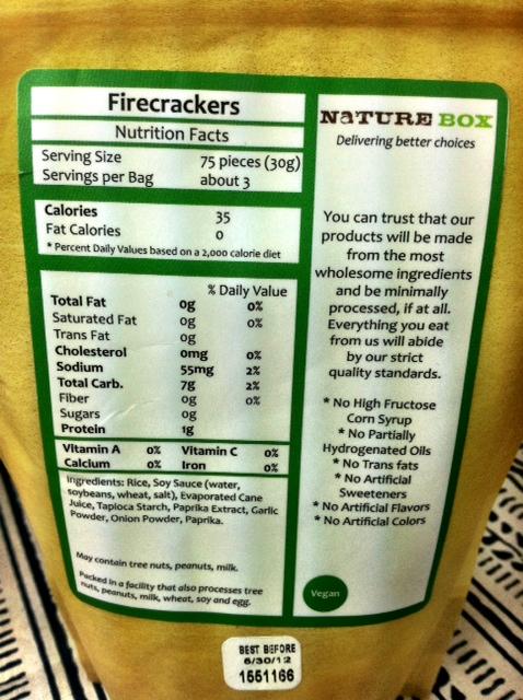 Nature's Box & No Bakes