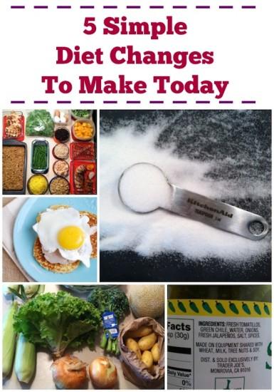 5 Simple Diet Changes to Improve Health