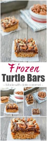 5 Ingredient Frozen Turtle Bars