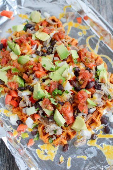 Sweet Potato Waffle Nachos