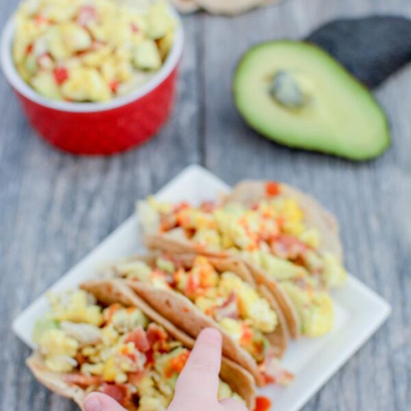 Chicken Bacon Avocado Breakfast Tacos