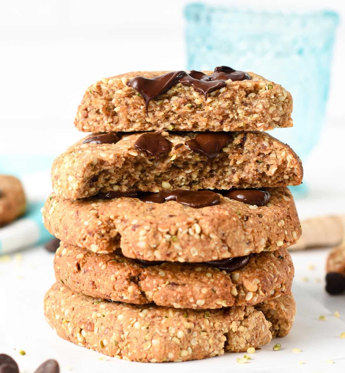 Peanut Butter Hemp Seed Cookies | Just 6 Ingredients!