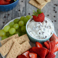Cream Cheese Fruit Dip | Made with Greek yogurt!