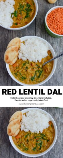 Easy Red Lentil Dal Recipe with Coconut Milk and Spinach