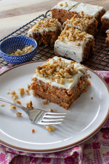 Gluten-Free Carrot Cake | Made in an 8x8 pan!